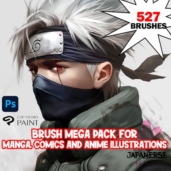 Photoshop Brushes for Anime - Etsy