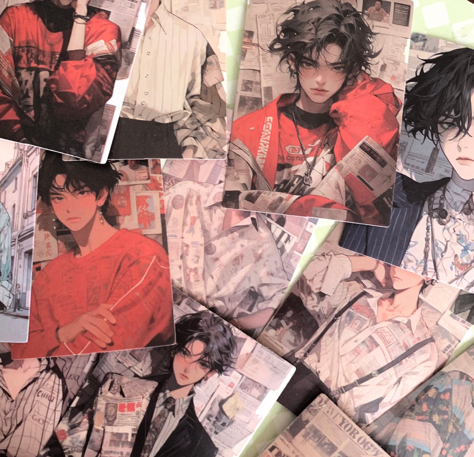 Anime Boys Sticker Cute Anime Boys Stickers Cute Boys Stickers Kpop ...