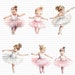Baby Ballerina Clipart Cute Ballet Clipart Watercolor Pink Ballerina ...