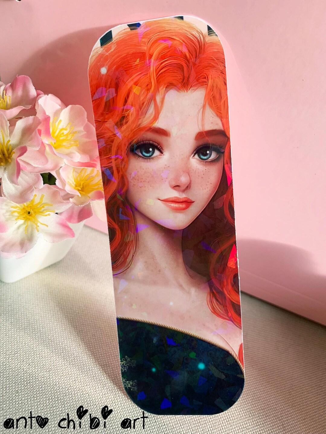 Glitter Princess Bookmarks, Iridescent Princess Bookmarks, Holographic ...