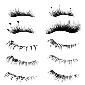 30 Photoshop Eyelash Stamp Brushes - Lashes Brushes - Lashes Stamps ...