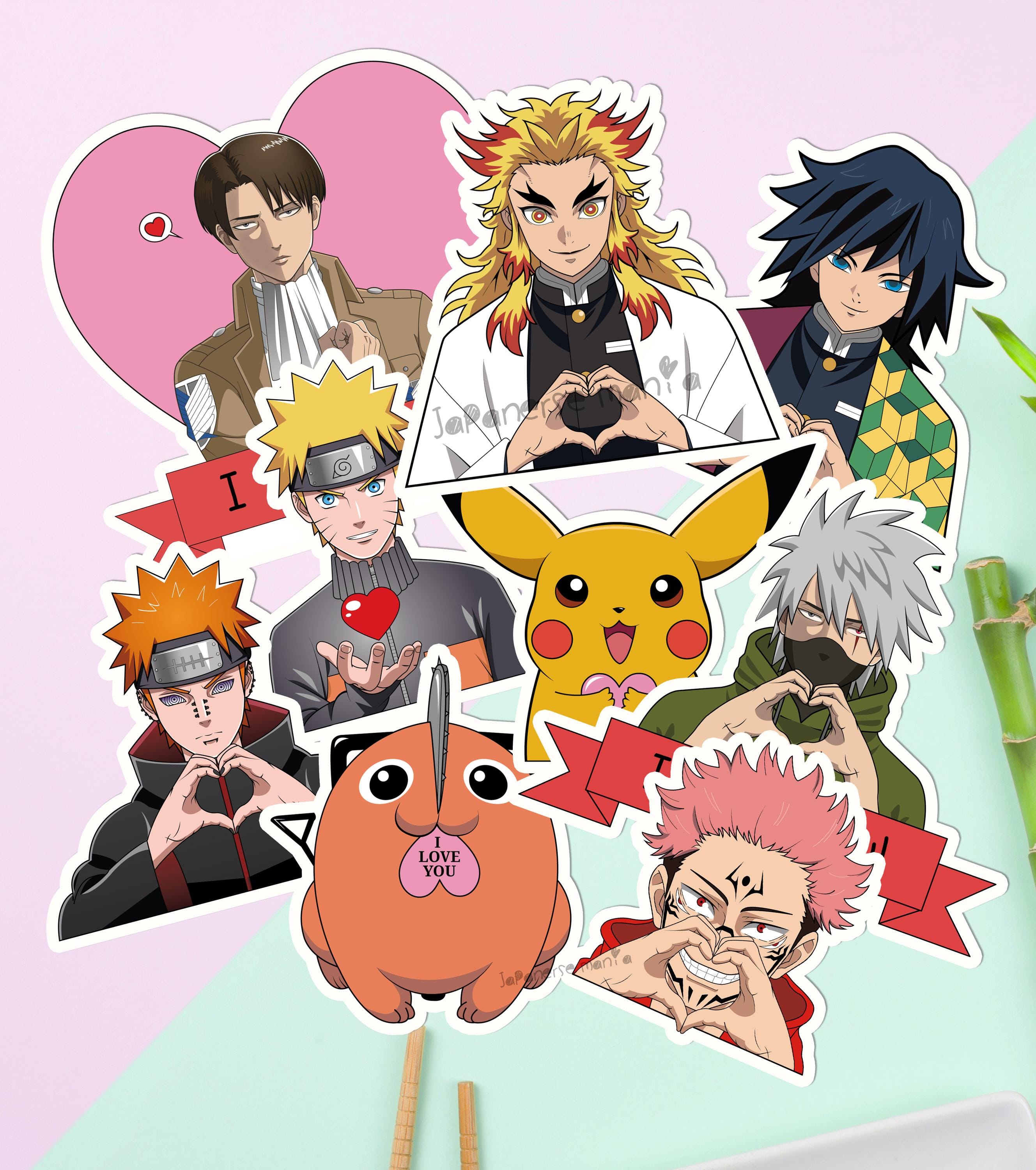 Anime Hot Boy Sticker Anime Husbando Stickers Anime Ninja Stickers - Etsy