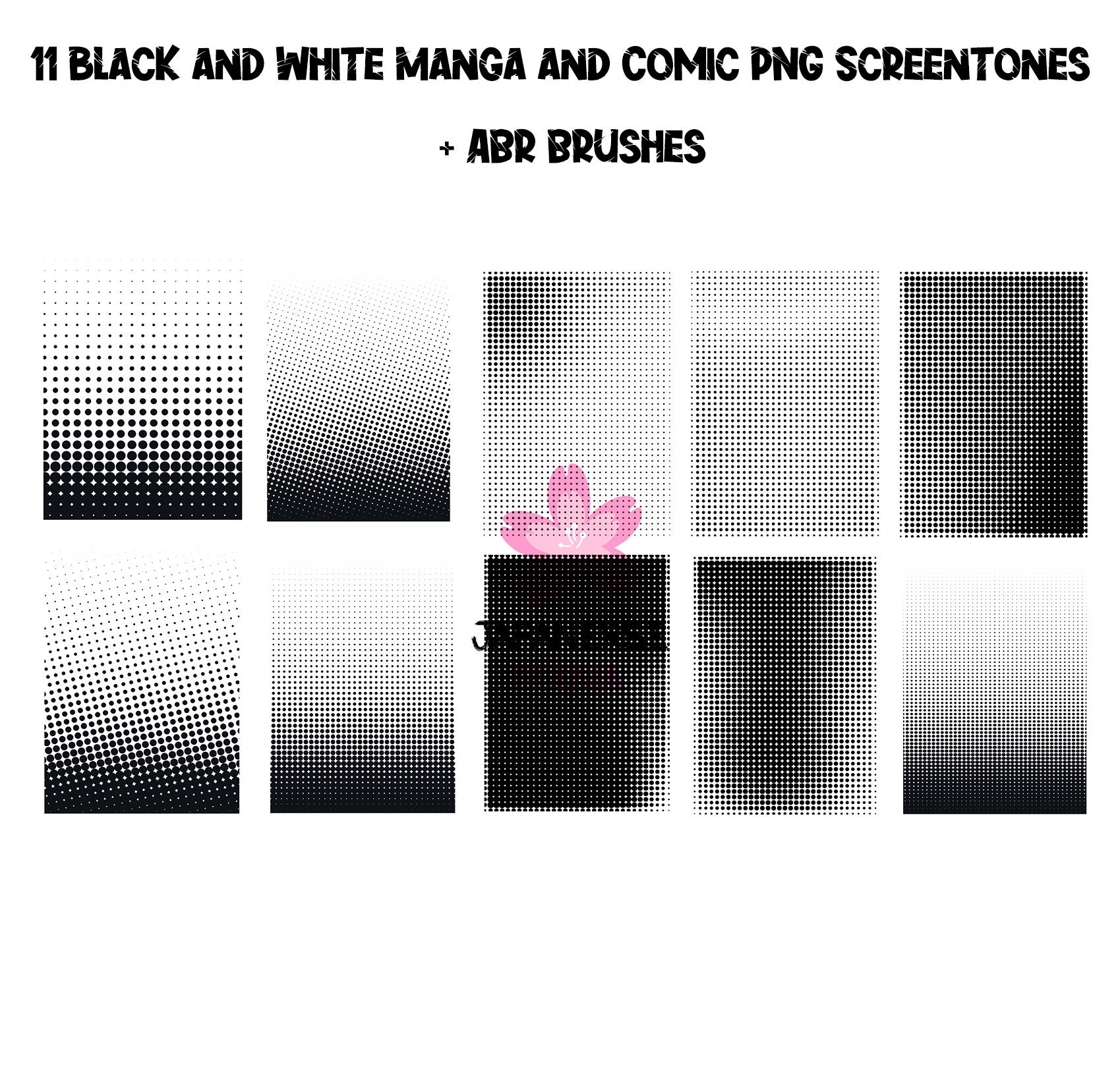 Digital Screentones Pack for Digital Manga and Comics Manga Brushes ...