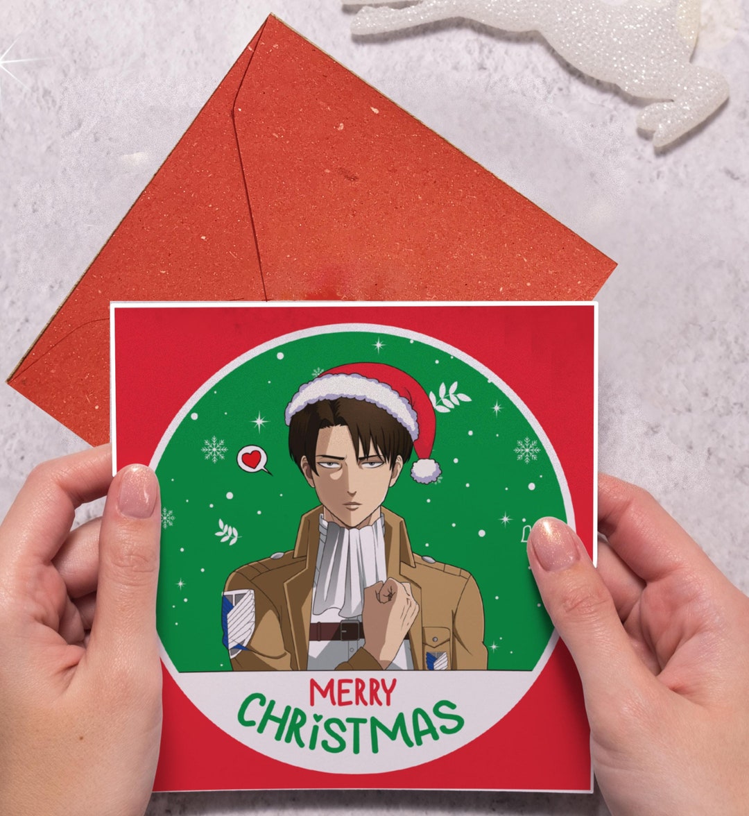 Anime Manga Merry Christmas Card Japanese Anime Christmas Card Handmade ...