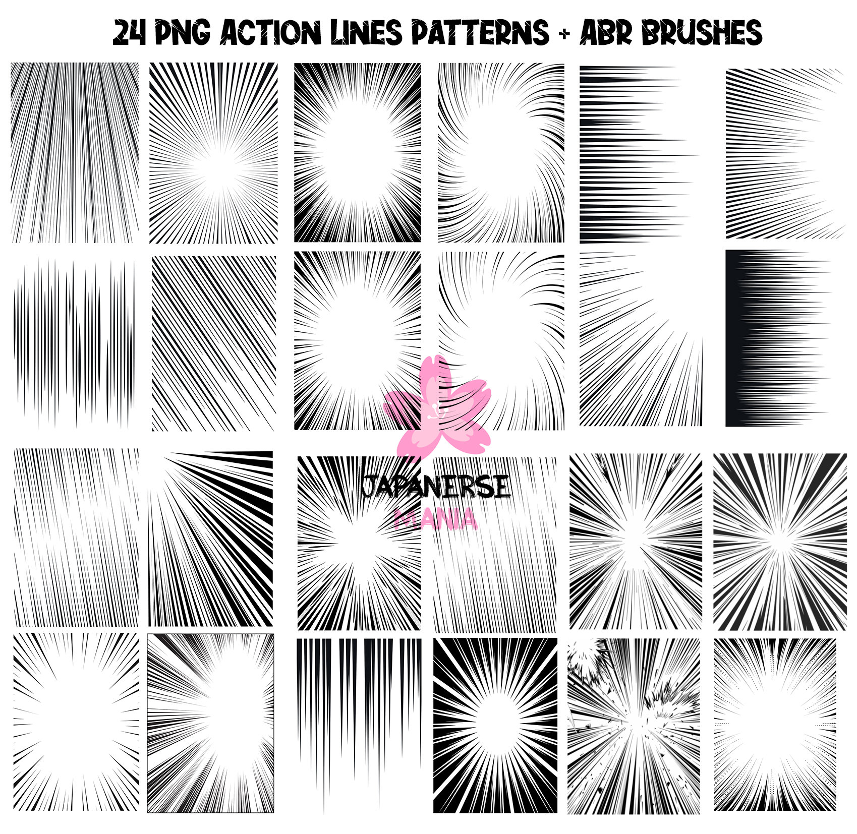 Digital Screentones Pack for Digital Manga and Comics + Manga Brushes ...