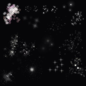 Photoshop Glitter Brushes, Star Brushes, Star Stamps, Digital Stars ...