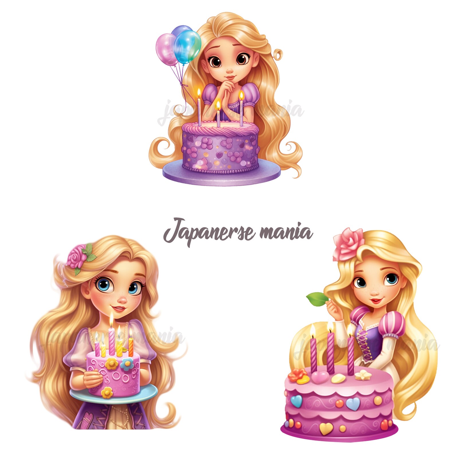 Little Princess Clipart, Watercolor Princess Clipart, Baby Princess PNG ...