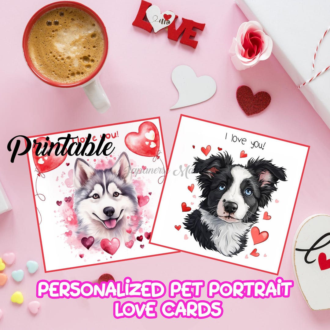 Printable Custom Dog Card Digital Custom Pet Card Personalized ...