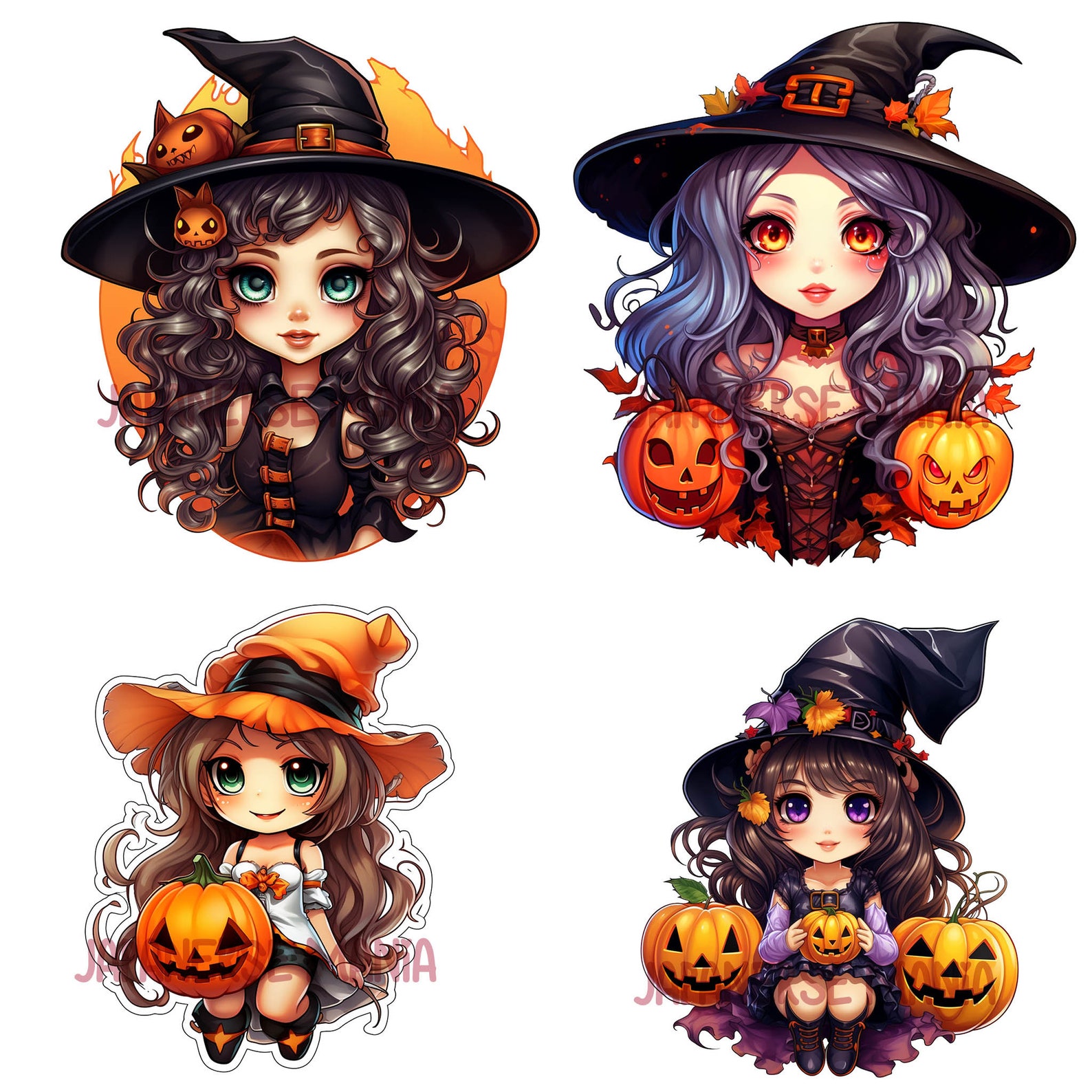 Witch Girl Clipart Cute Witch Clip Art Halloween Witch Clip Art Full ...
