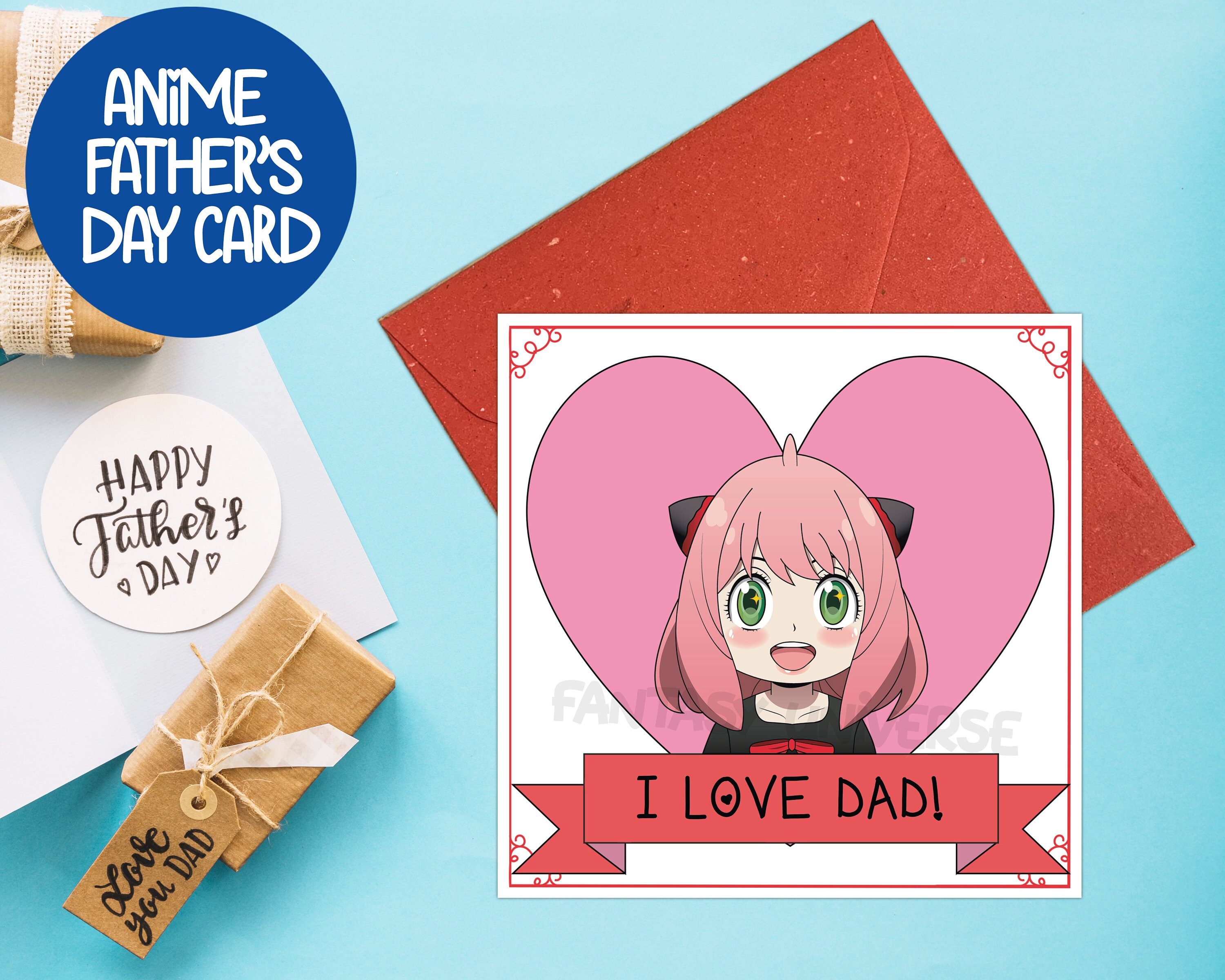 Anime Fathers Day Cards