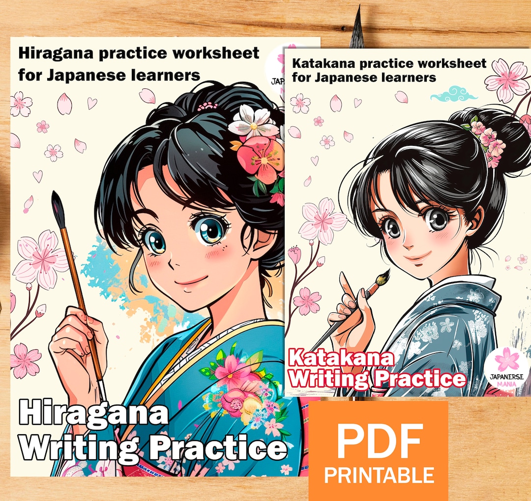 Hiragana and Katakana Worksheets Pdf - Japanese Writing Practice ...