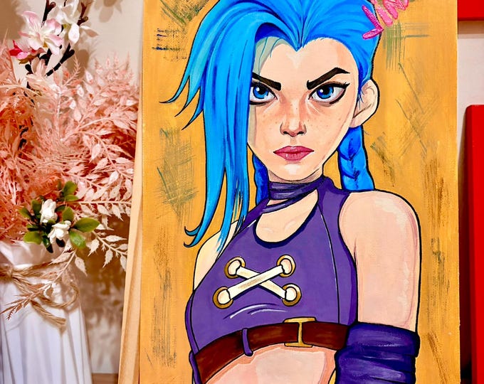 Get Jinxed Neon Painting Lol - Signed Art Print - Etsy Canada