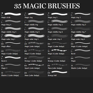 38 Photoshop Magic Effect Brushes and Lighting Effect Brushes - Clip ...