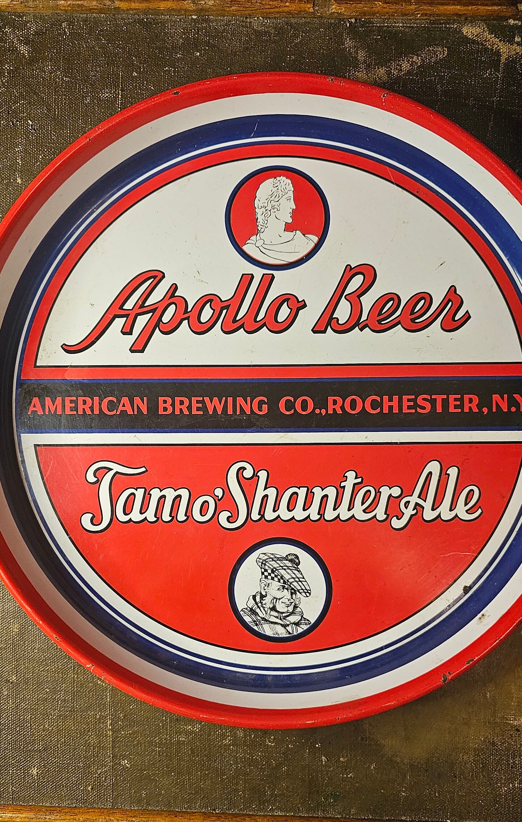 Vintage Original 12 Inch Apollo Beer Tray Rochester, NY 1930s in Very ...