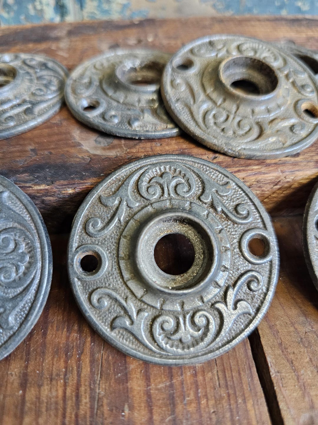Set of 7 Antique Eastlake Style Door Rosettes | Ornate Victorian ...