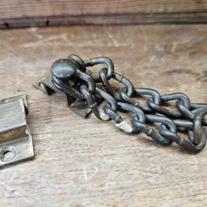 Brass Vintage Sliding Lock Antique Vintage Historic Housepart ...