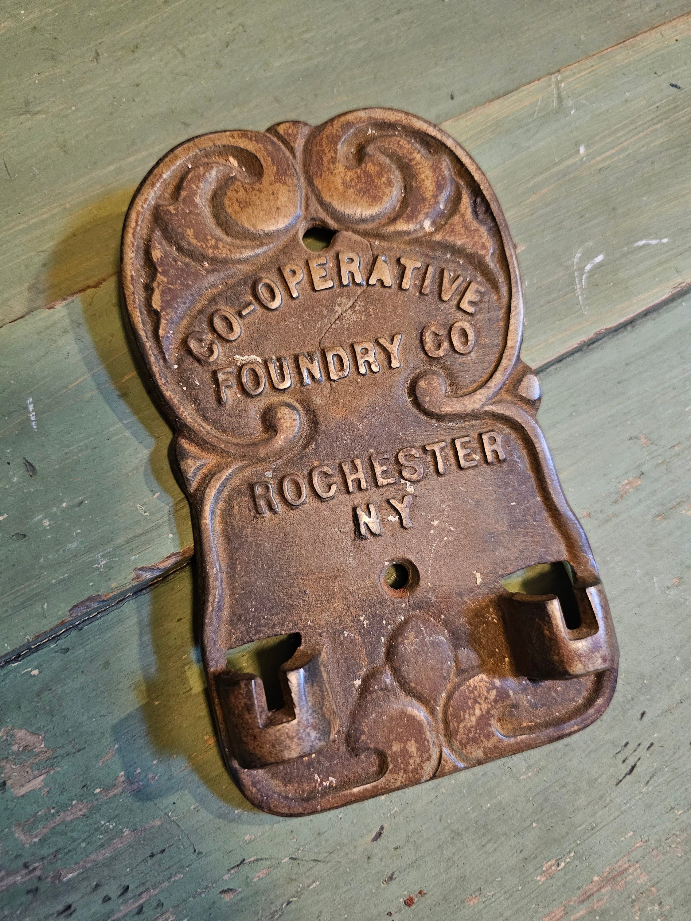 Antique Coal Furnace Damper Control Co-operative Foundry Co Rochester ...