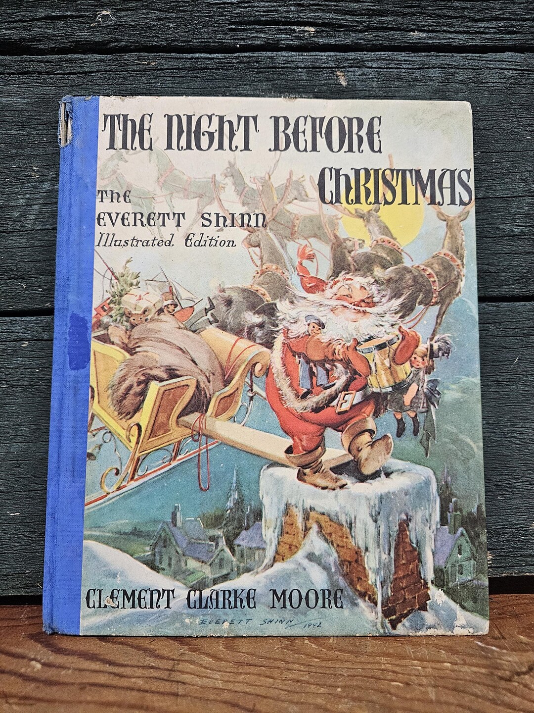 Vintage 1942 the Night Before Christmas Illustrated by Everett Shinn ...