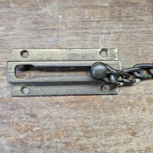Brass Vintage Sliding Lock Antique Vintage Historic Housepart ...