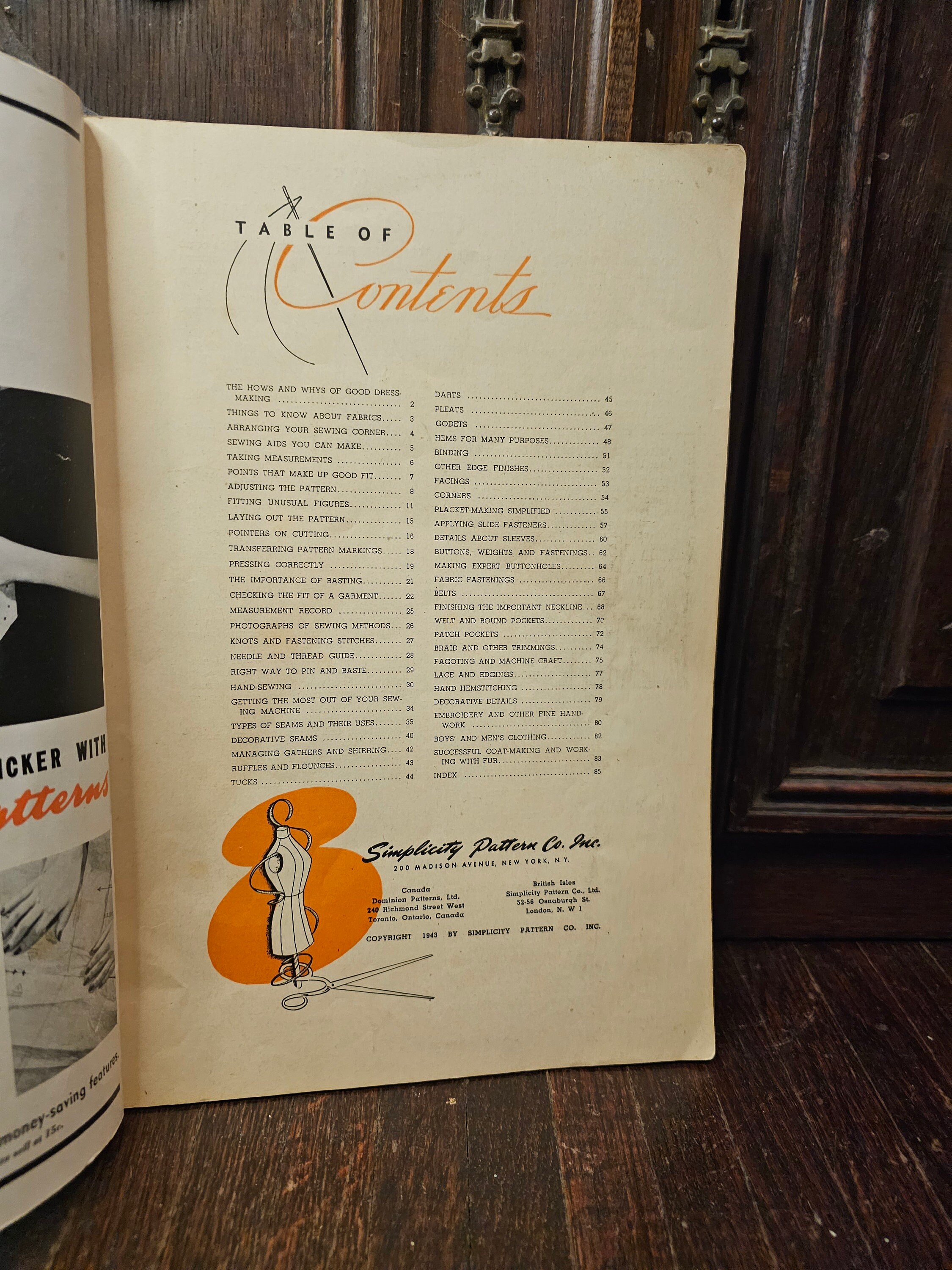 Simplicity Vintage Sewing Magazine 1943 - Etsy