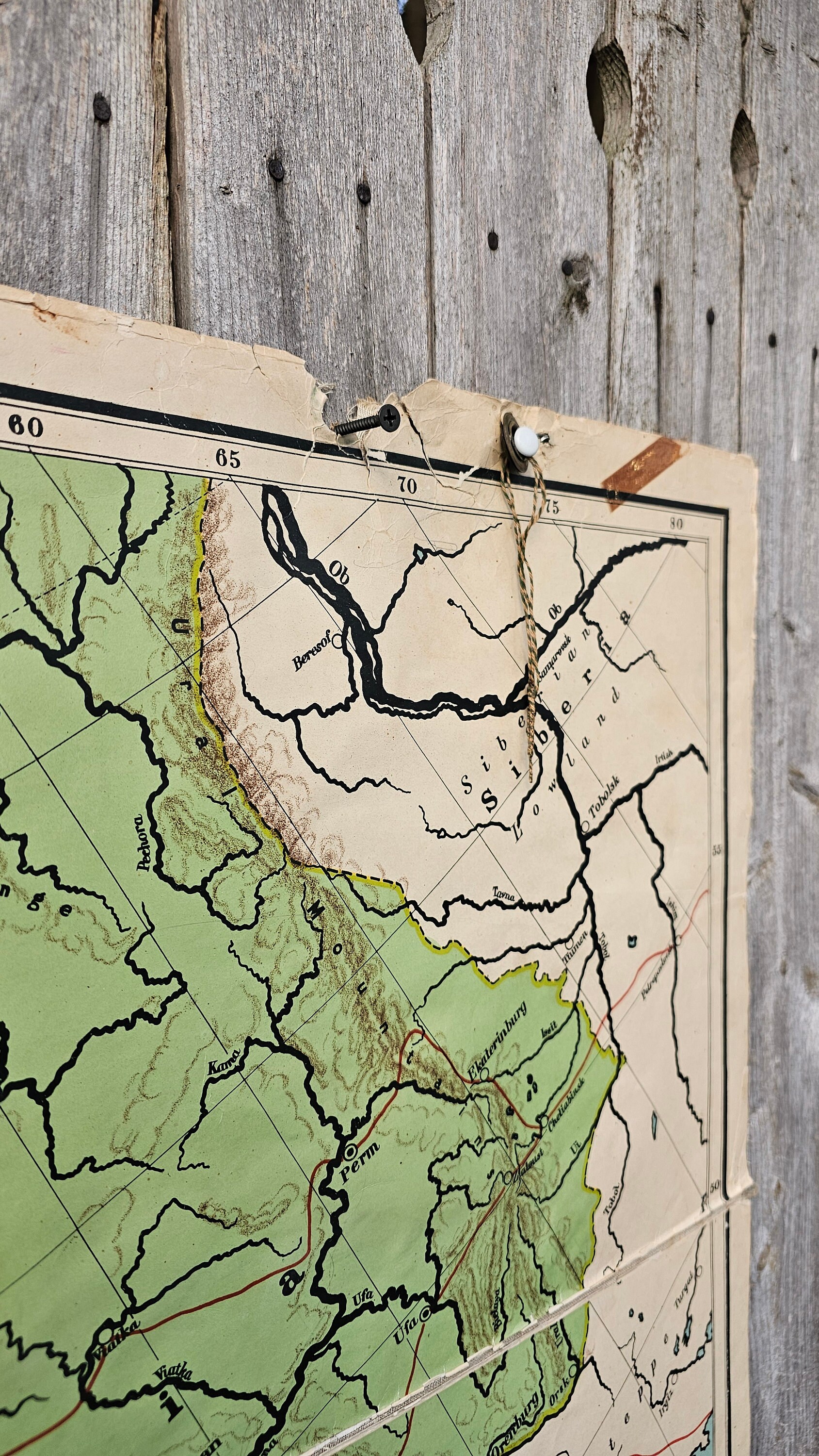 Antique School Map of Europe Linen Backed Cartography - Etsy