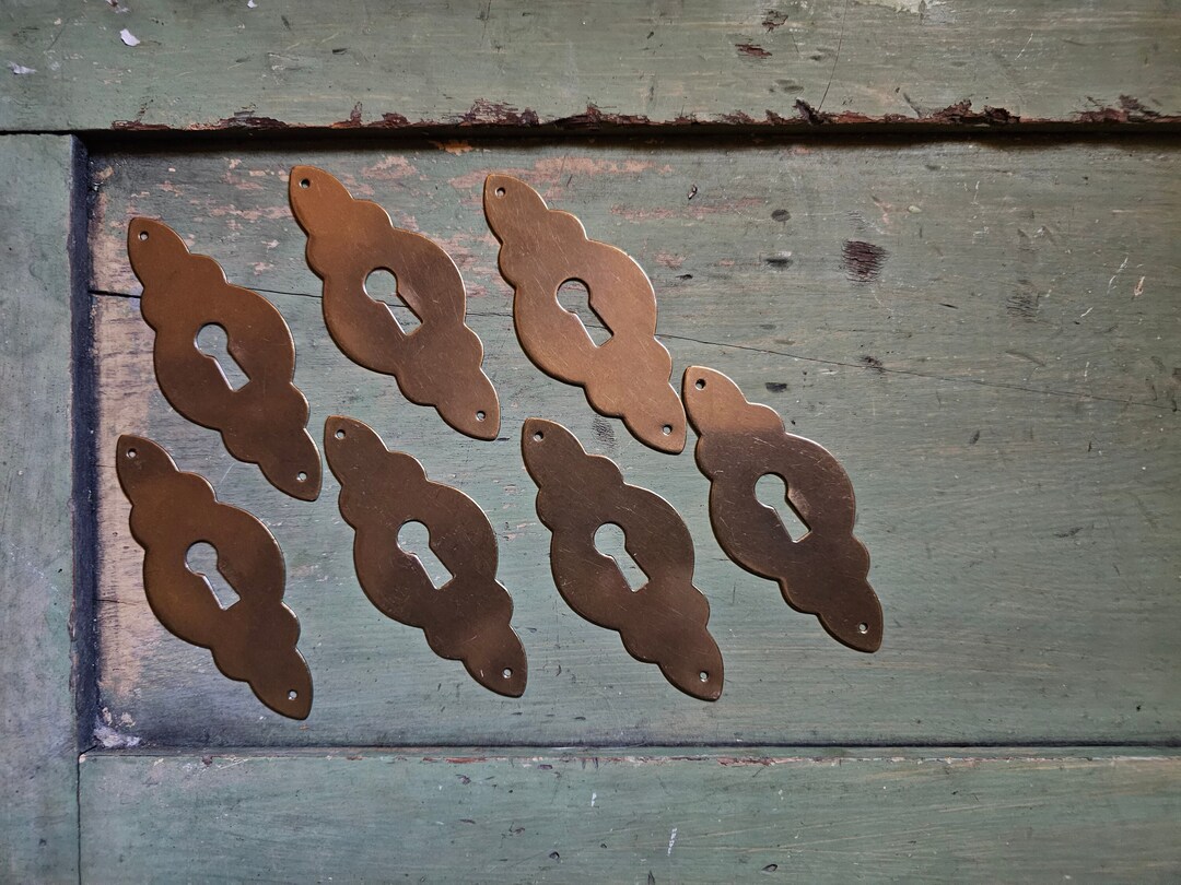 Set of 7 Vintage Keyhole Covers - Etsy