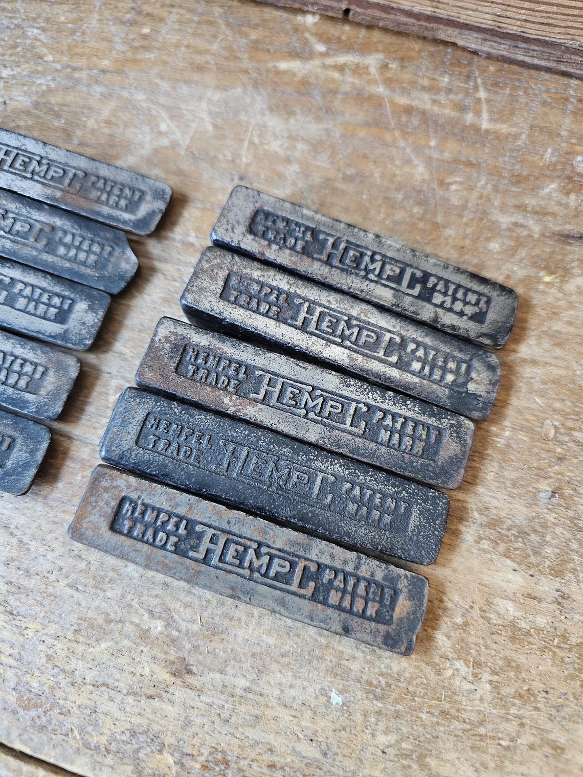 Set of 5 Hempel Quions Antique Letterpress Print Shop Decor Equipment ...
