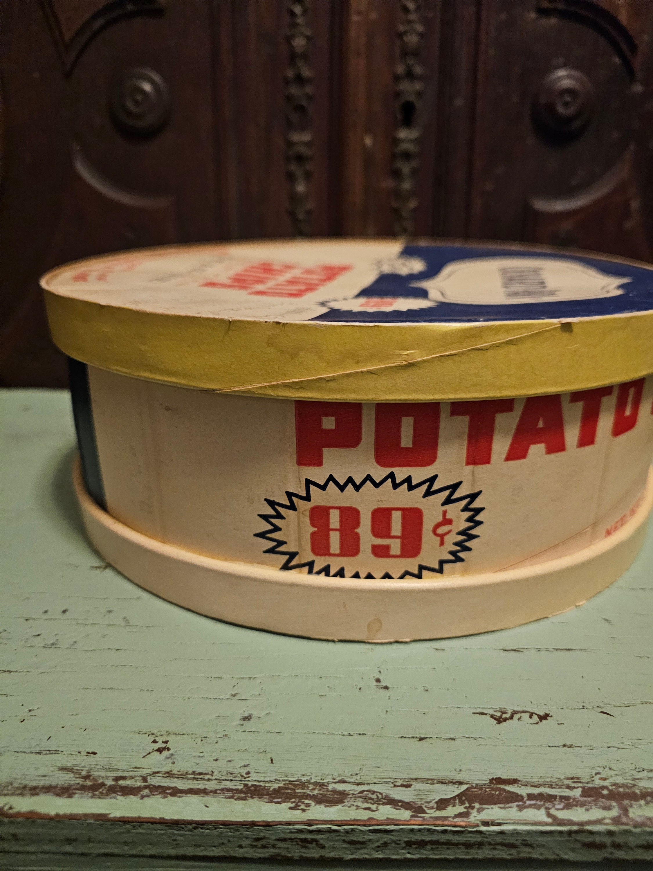 VINTAGE Orchard Park Park Potato Chip Container - Etsy