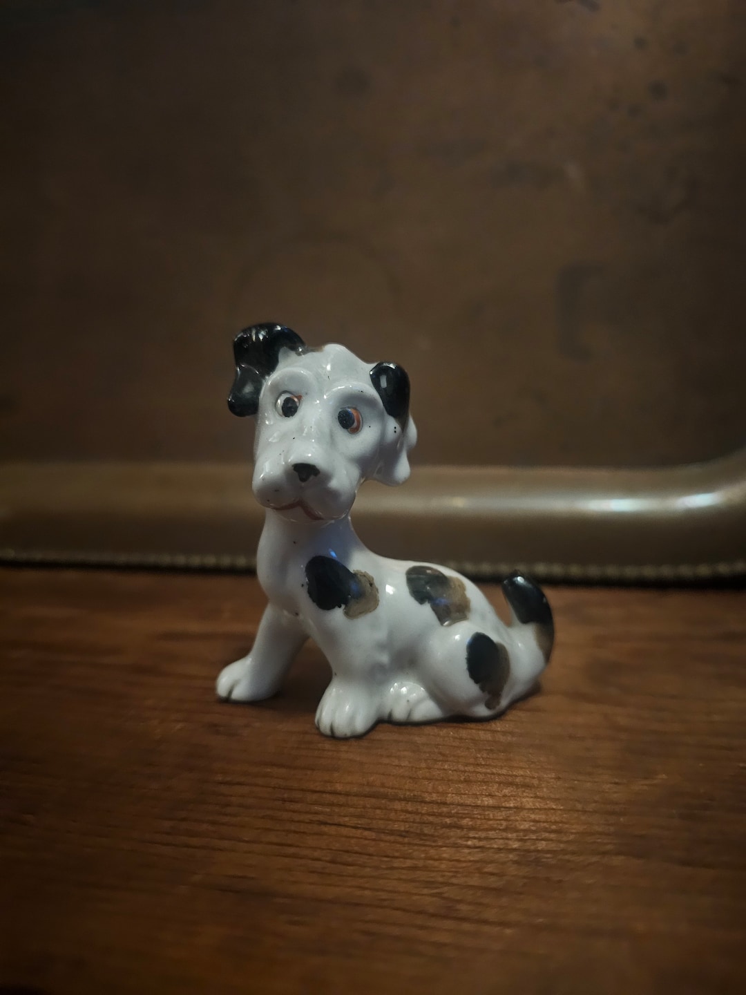 Vintage Porcelain Dog Figurine Miniature - Etsy