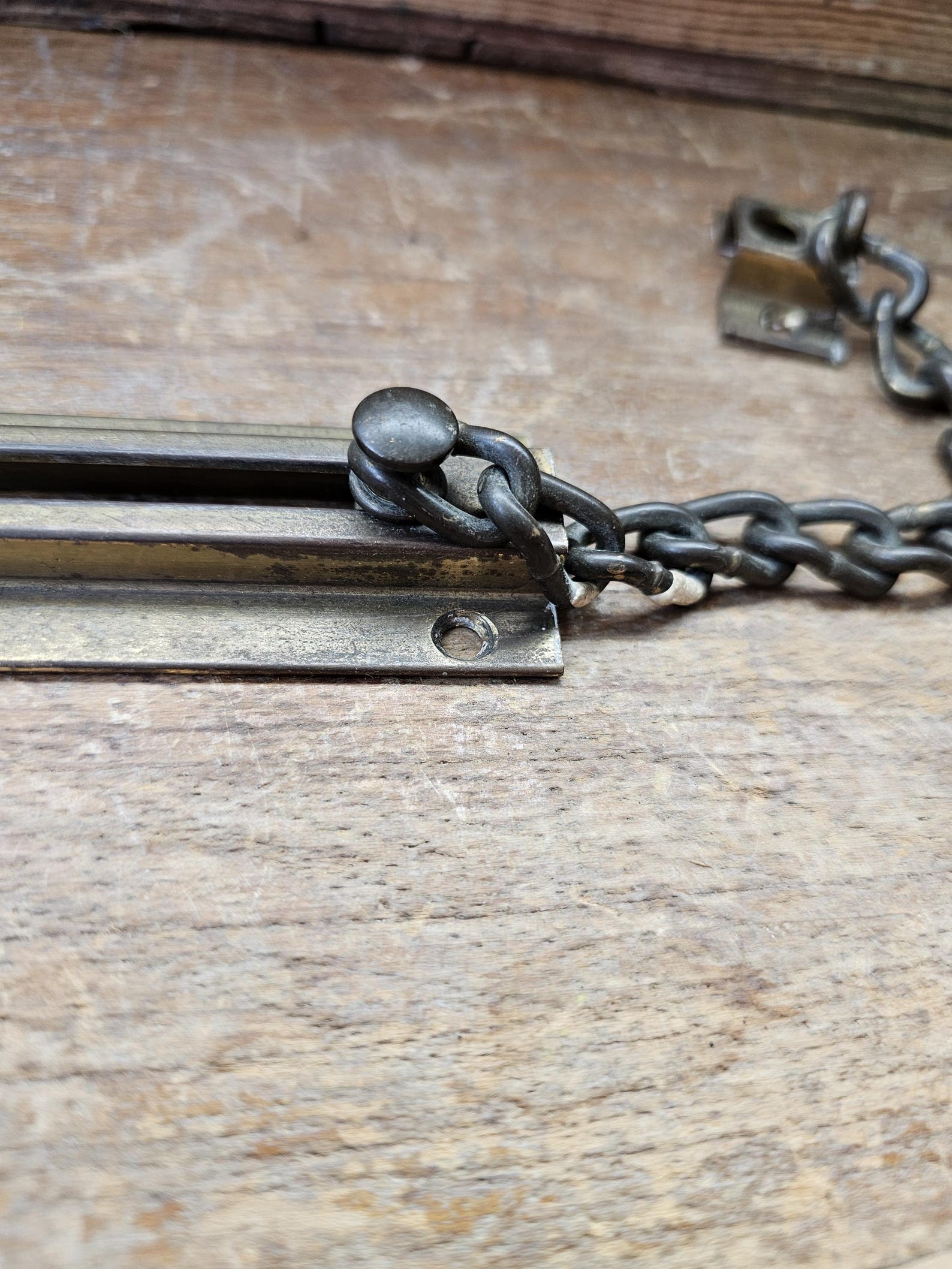 Brass Vintage Sliding Lock Antique Vintage Historic Housepart ...