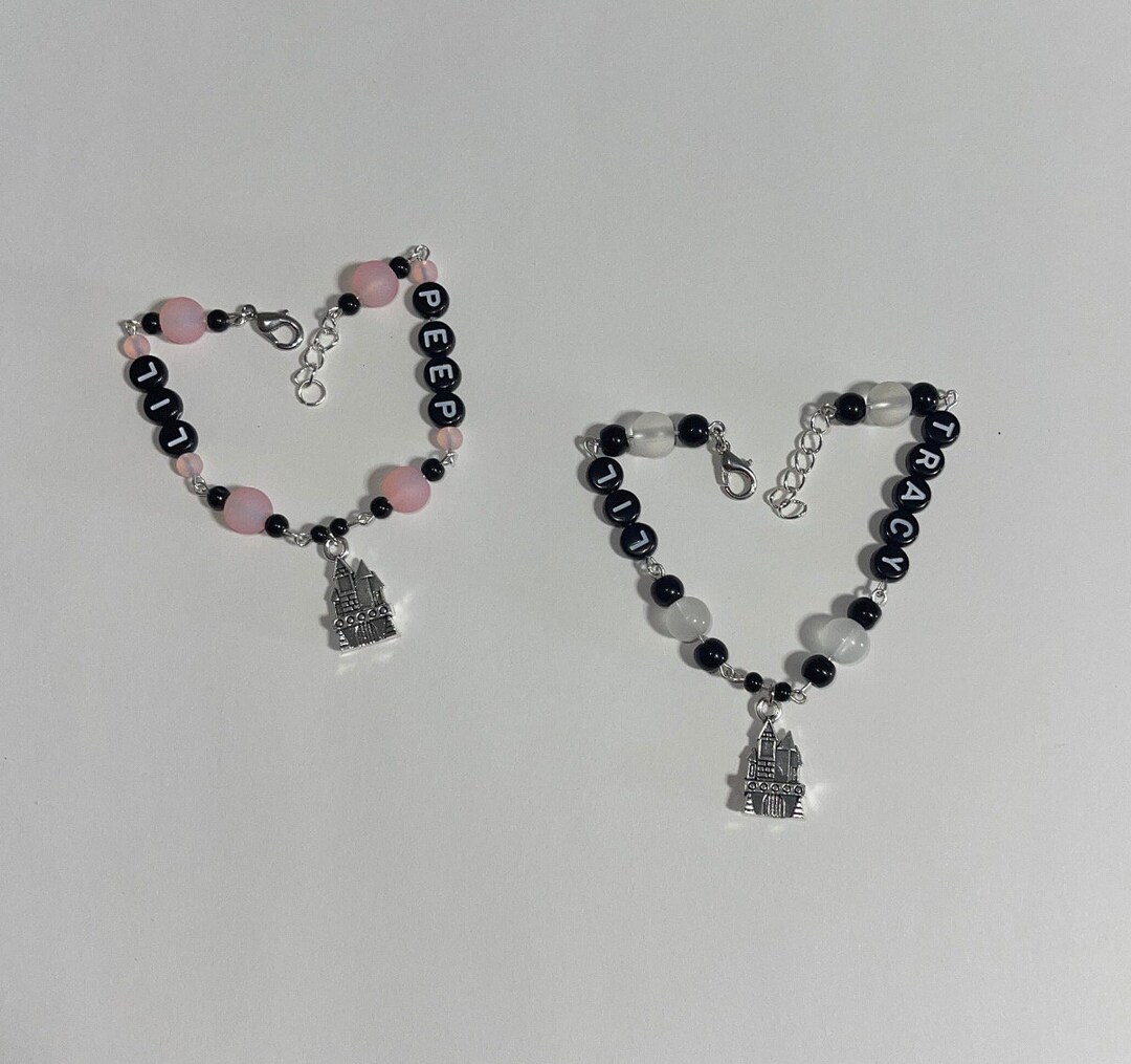 Lil Peep / Lil Tracy Themed Duo Bracelets Set Gbc Emo Rap Charm ...