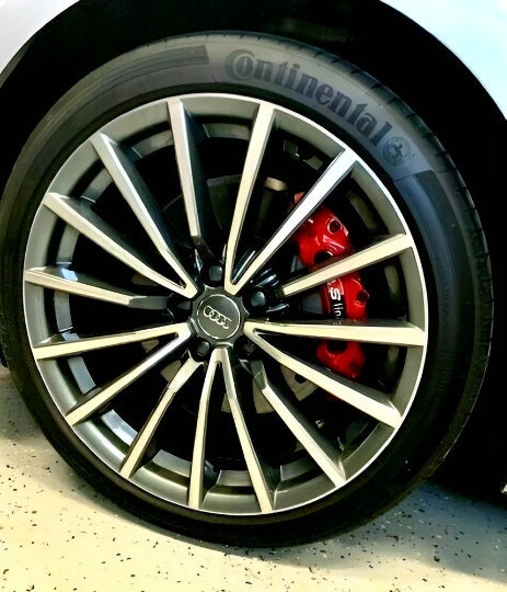 4PC Brake Caliper Covers Audi S-line Red / Audi Accessories / Car ...