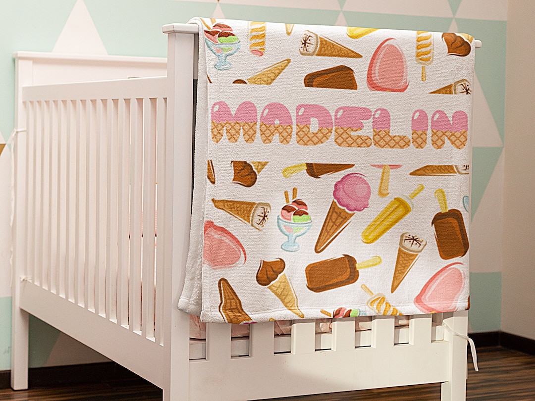 Sweet Treat Ice Cream Custom Blanket Personalized Cozy Delight Soft ...