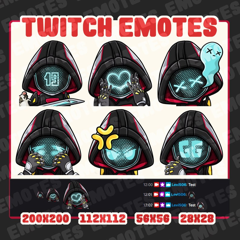 Kawaii Cute Chibi Apex Legends ASH Project 19 Emote Pack Youtube ...