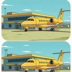 Spot the Difference - Set of 8 Airplanes Themed With Answer Sheet ...