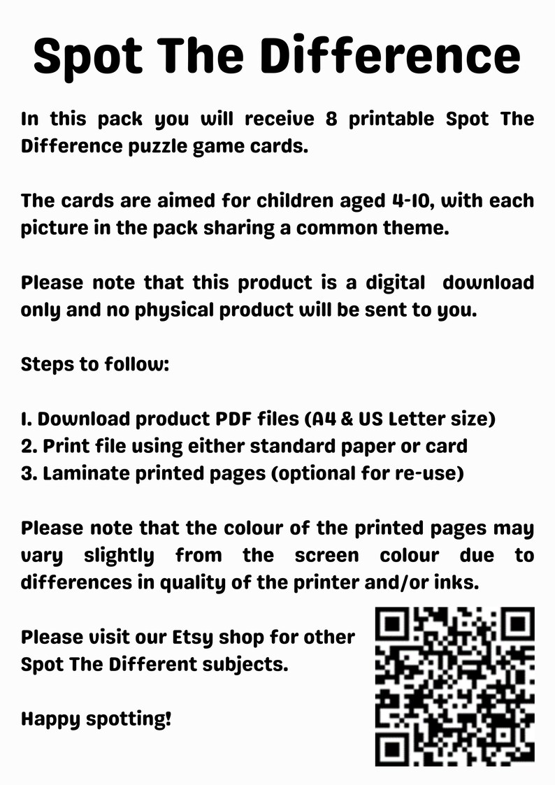Spot the Difference - Set of 8 Trains Themed With Answer Sheet ...