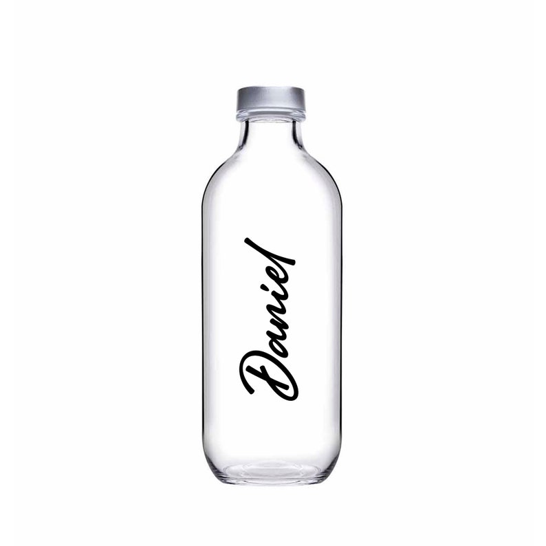 Custom Glass Water Bottle With Lid Glass Bottle for Juice, Tea and Iced ...