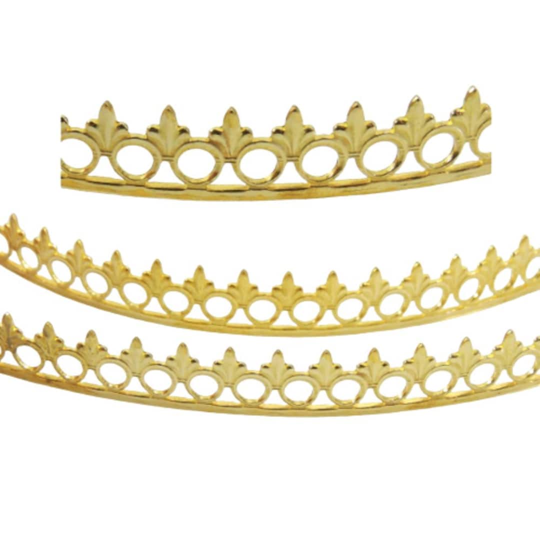 ZDP -USA (24 Inch - 61cm) X 9mm Brass Decorative Spade Pattern Gallery ...