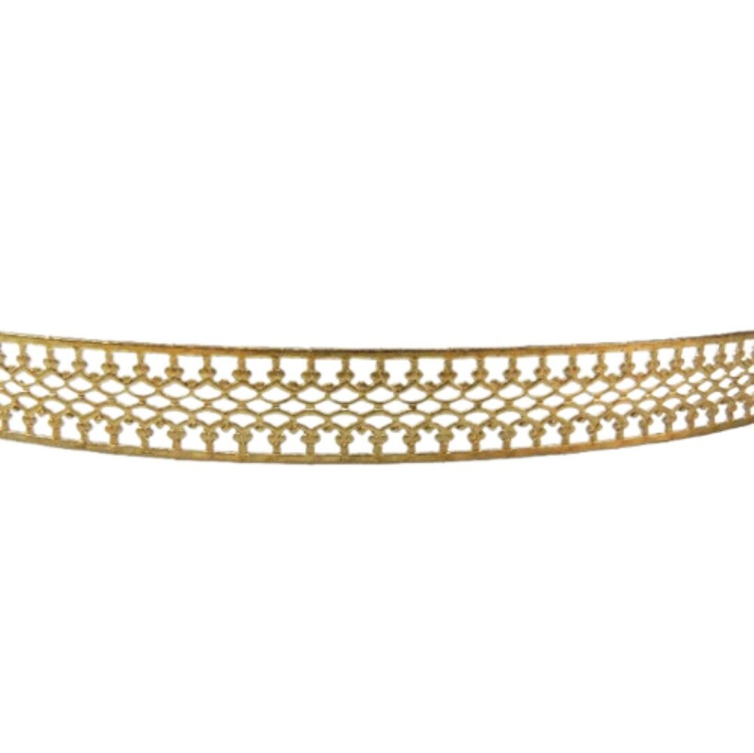 ZDP -USA (24 Inch - 61cm) X 13mm Brass Decorative Spade Pattern Gallery ...