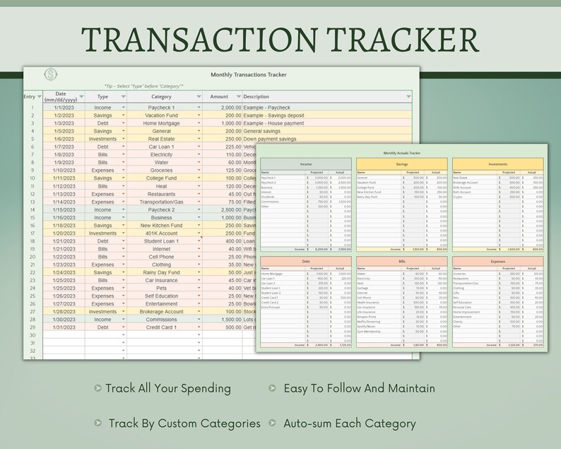 Monthly Budget Google Sheets Financial Planner Spreadsheet Template ...