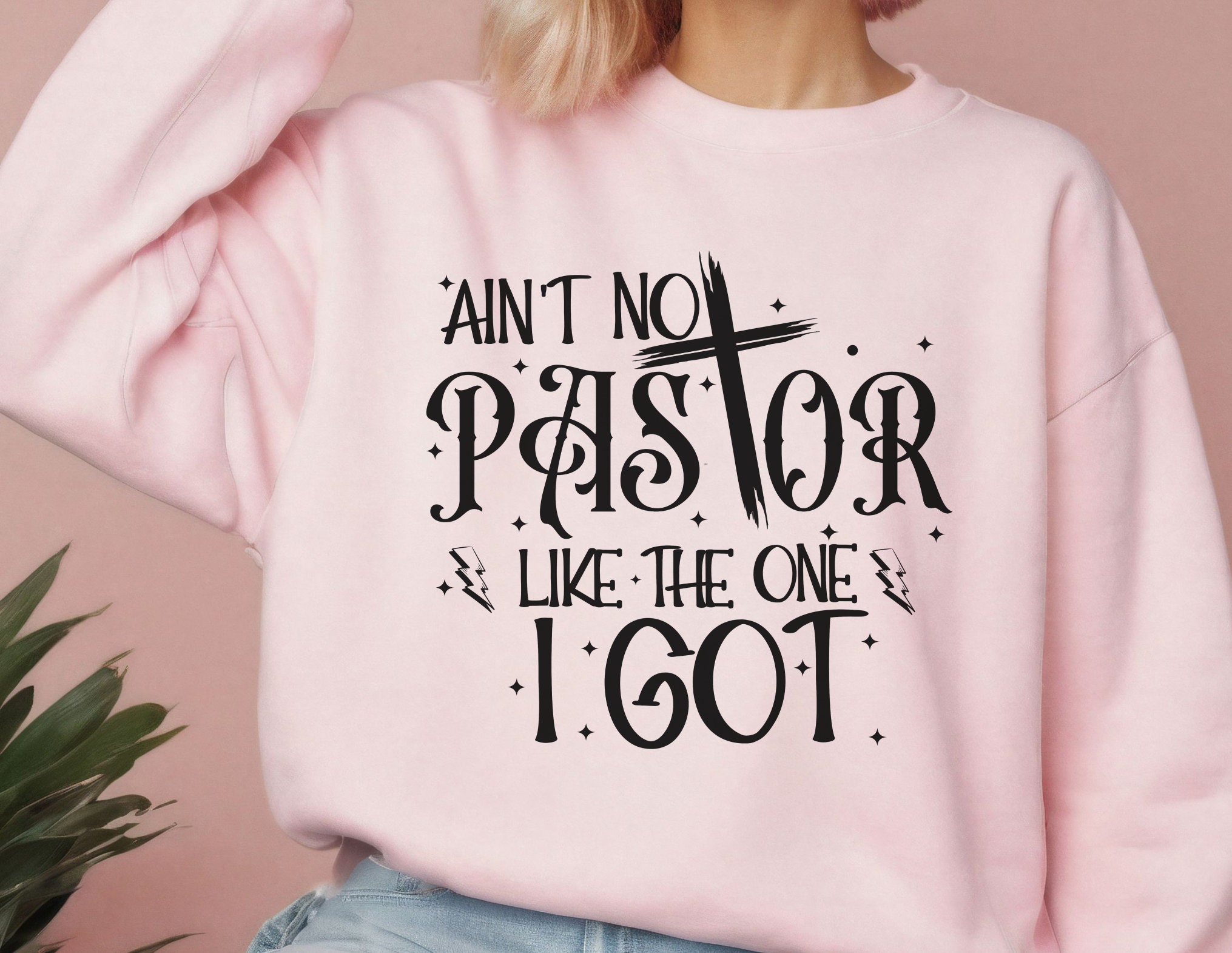 Ain't No Pastor Like the One I Got SVG PNG| Pastor Svg| Religious Woman ...