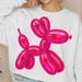 Pink Brushstroke Balloon Dog Png, Valentine Balloon Dog Sublimation ...