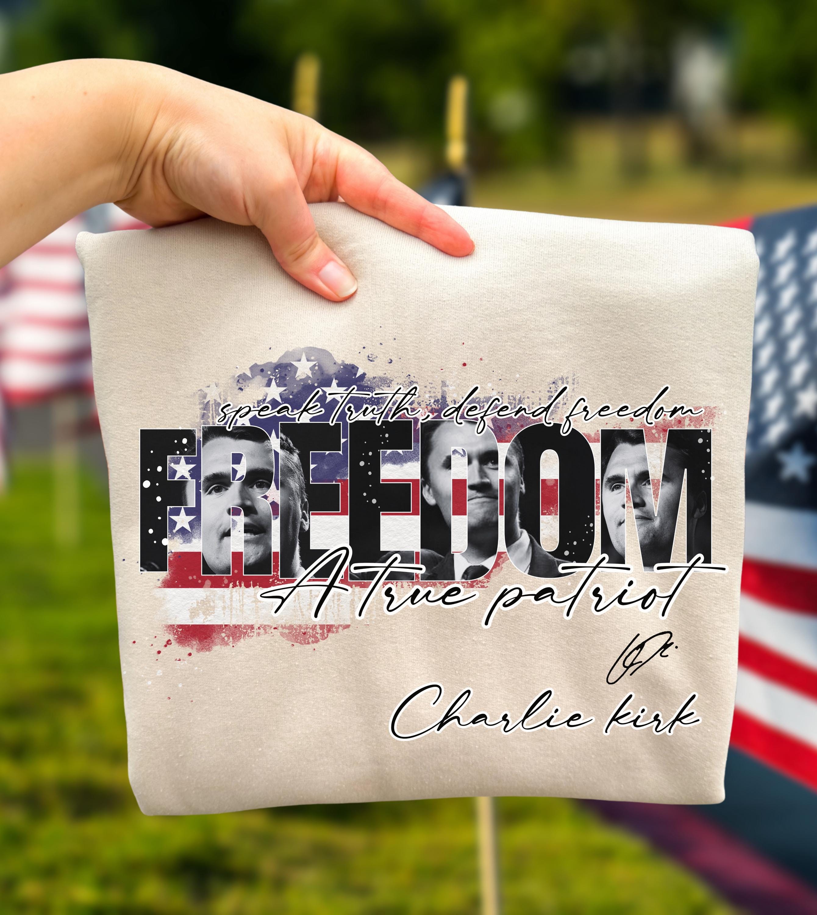 Patriotic Charlie PNG, Charlie Kirk Freedom Png Shirt Design, Activist ...