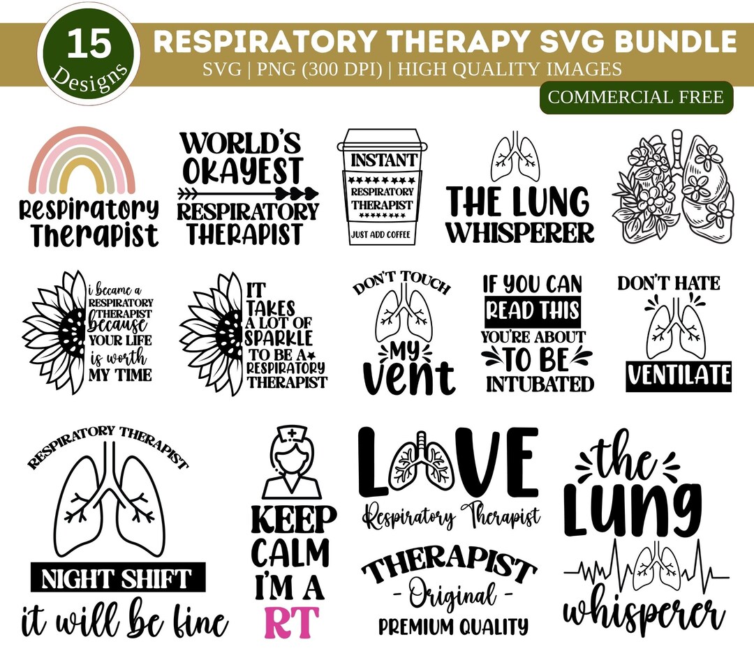 Respiratory Therapist SVG Bundle| Floral Lungs Svg| Human Lung Svg ...