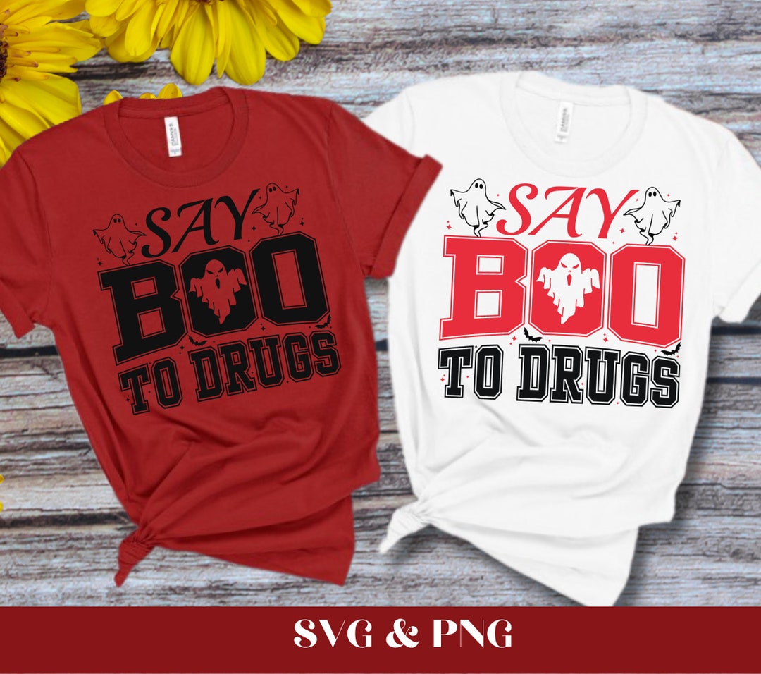 Say Boo to Drugs Svg Red Ribbon Week PNG Red Ribbon Week PNG Drug Free ...