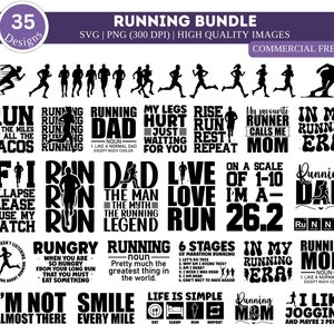 Running SVG Bundle| Runner Svg| Fitness Svg| Workout Svg| Run Svg ...