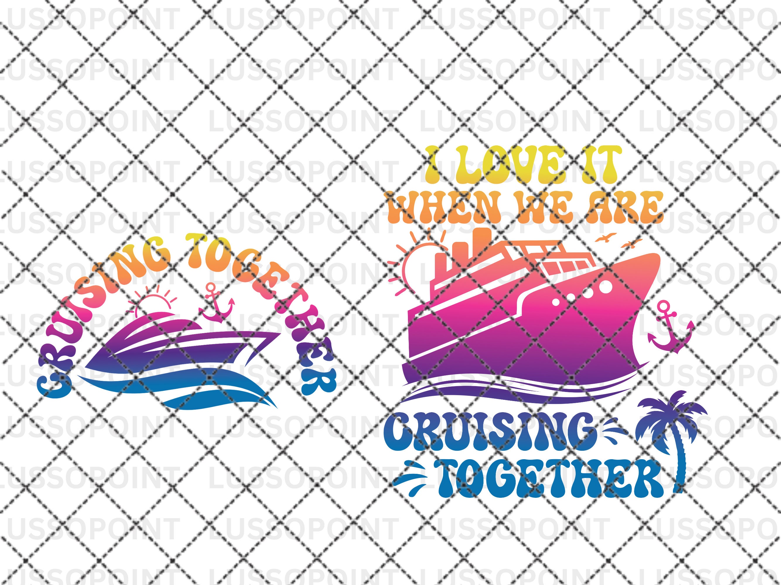 Cruising Together SVG Free Mockup Included I Love Cruising - Etsy Australia