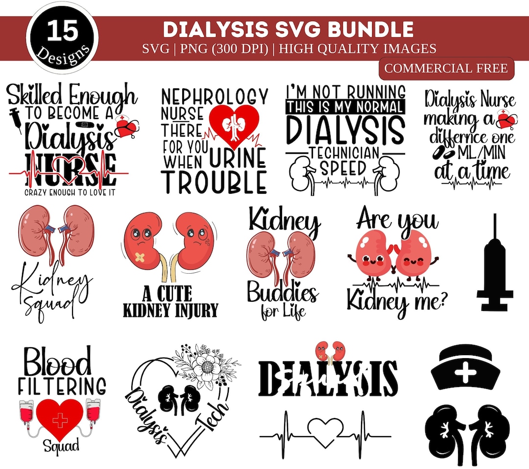 Dialysis SVG PNG Bundle| Dialysis Shirt| Dialysis Nurse Tech ...