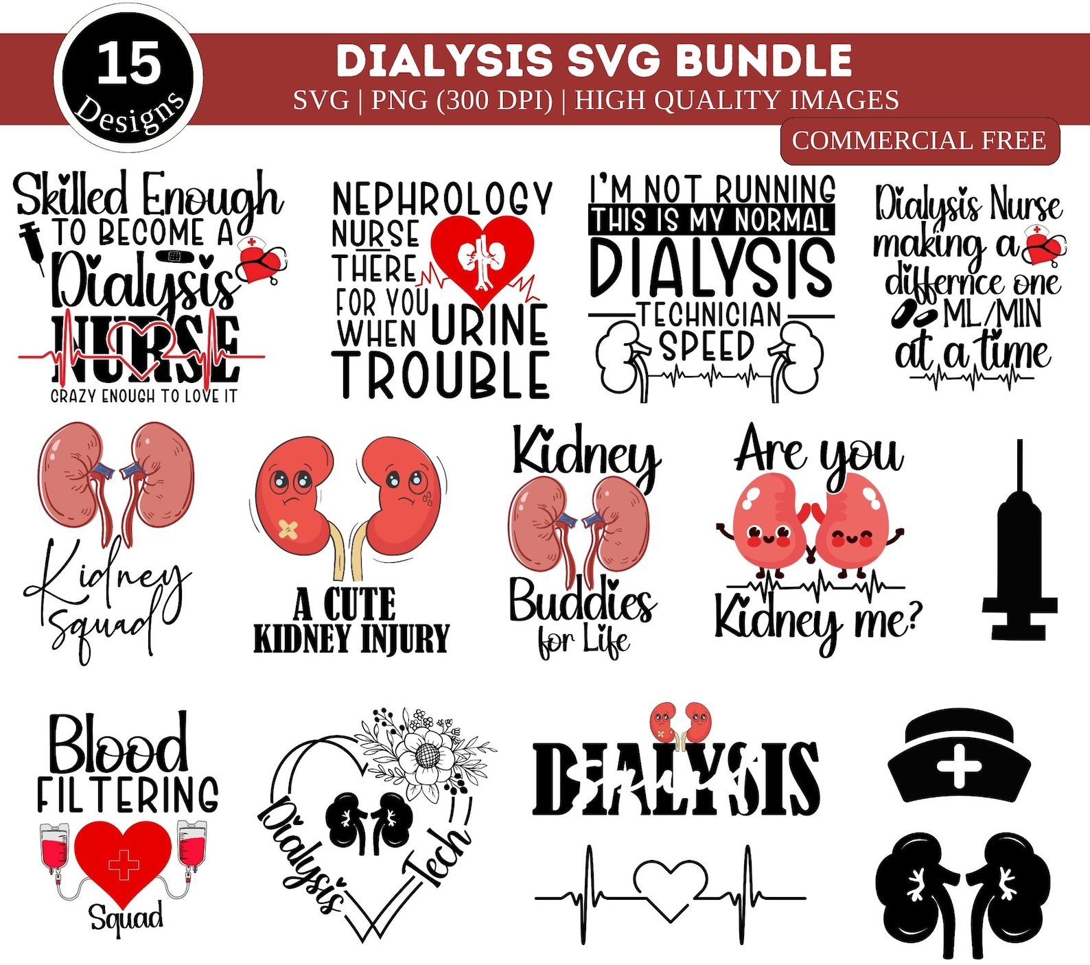 Dialysis SVG PNG Bundle| Dialysis Shirt| Dialysis Nurse Tech ...