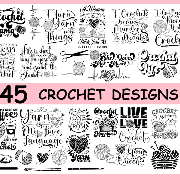 Crochet Svg - Etsy